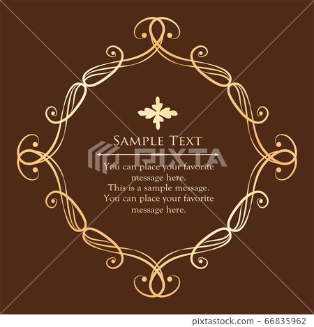Luxury frame design template set Luxury... - Stock Illustration ...