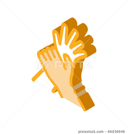 hand hold arm stop hit isometric icon vector... - Stock Illustration ...