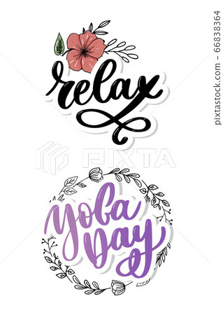 Hand drawn typography lettering phrase Relax - Stock Illustration ...