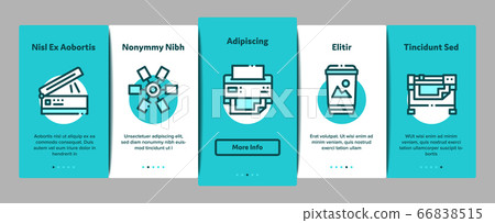 Polygraphy Printing Service Onboarding Elements... - Stock Illustration [66838515] - PIXTA