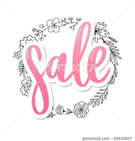 Black letters: SALE, Hand sketched Sale lettering - Stock Illustration ...