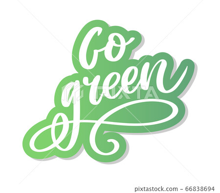 Go Green Creative Eco Vector Concept. Nature-插圖素材 [66838694] - PIXTA圖庫