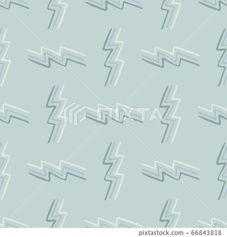 Geometric lightning doodle pattern. Modern zigzag - Stock Illustration ...