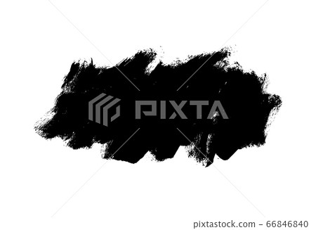 Vector ink brush stroke, rectangular shape. - Stock Illustration ...