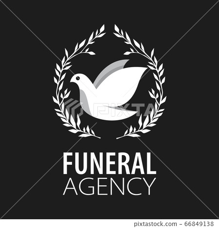 Vector logo of funeral and memorial services - Stock Illustration ...