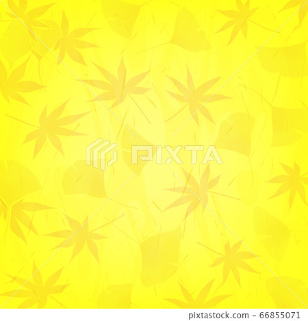 Japanese pattern yellow background of maple and... - Stock Illustration ...