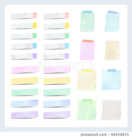 Hand-drawn sticky note set (vector version) - Stock Illustration ...