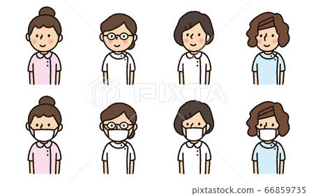 Nurse_Facial Expression_Normal - Stock Illustration [66859735] - PIXTA