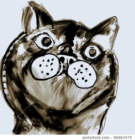 The dignified face and life of a black and... - Stock Illustration ...