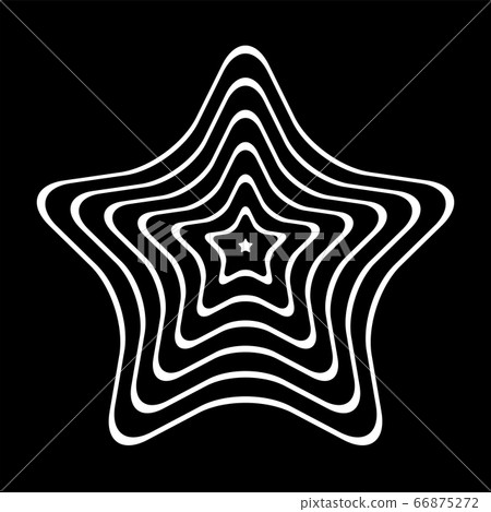 Abstract design element in star shape. Lines - Stock Illustration ...