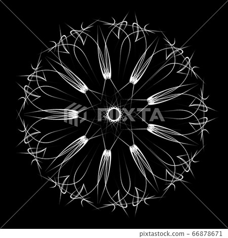 Beautiful nine-sided shape 20200626_010m - Stock Illustration [66878671 ...
