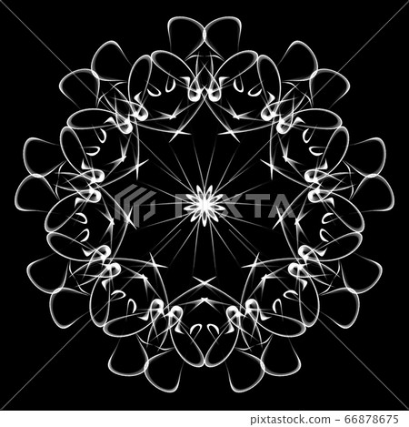 Beautiful nine-sided polygon 20200626_007m - Stock Illustration ...