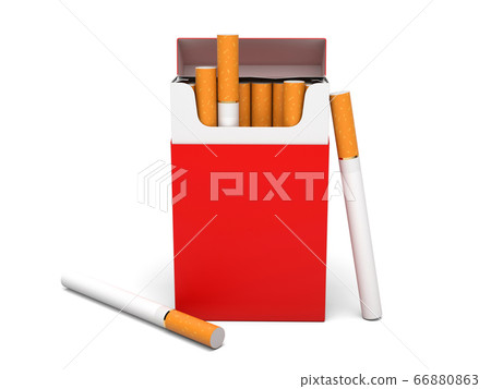 Red pack of cigarettes - Stock Illustration [66880863] - PIXTA