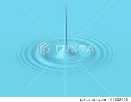 Drop of blue paint and ripple - Stock Illustration [66882668] - PIXTA