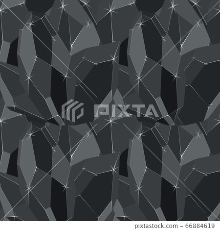 Black diamond stones iceberg seamless vector - Stock Illustration ...