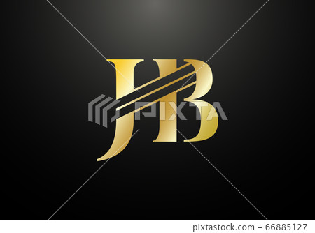 Initial Monogram Letter J B Logo Design Vector... - Stock Illustration ...