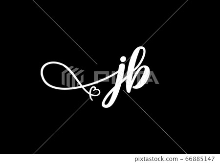 Initial Monogram Letter J B Logo Design Vector... - Stock Illustration ...