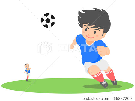 Soccer long pass - Stock Illustration [66887200] - PIXTA