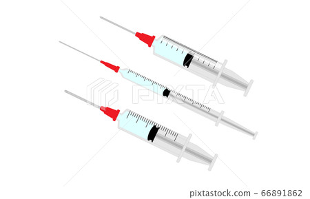 3 types of syringes containing medicine - Stock Illustration [66891862 ...