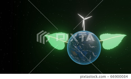 3D rendering of the earth's environment where a... - Stock Illustration ...