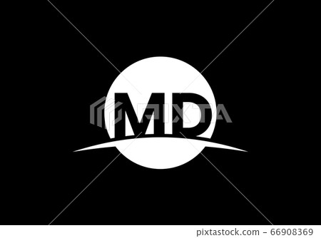 Initial Monogram Letter M D Logo Design Vector...-插圖素材 [66908369] - PIXTA圖庫