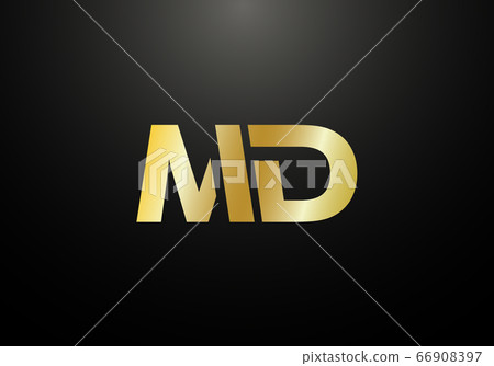 Initial Monogram Letter M D Logo Design Vector...-插圖素材 [66908397] - PIXTA圖庫