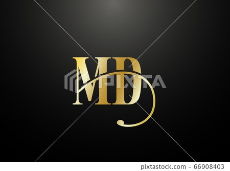 Initial Monogram Letter M D Logo Design Vector...-插圖素材 [66908403] - PIXTA圖庫