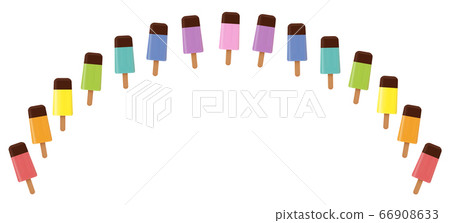 Ice lolly rainbow. Collection of colorful... - Stock Illustration ...