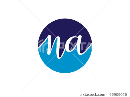 Initial Monogram Letter N A Logo Design Vector... - Stock Illustration ...