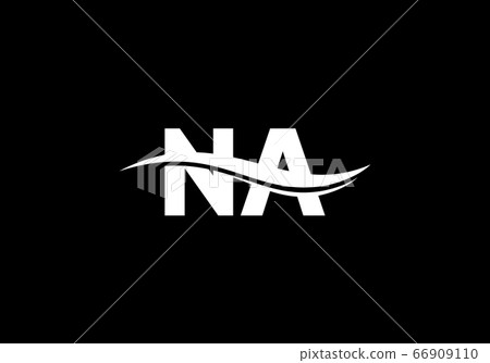 Initial Monogram Letter N A Logo Design Vector... - Stock Illustration ...