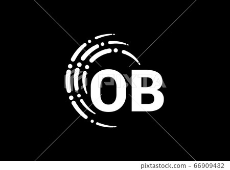 Initial Monogram Letter O B Logo Design Vector... - Stock Illustration ...