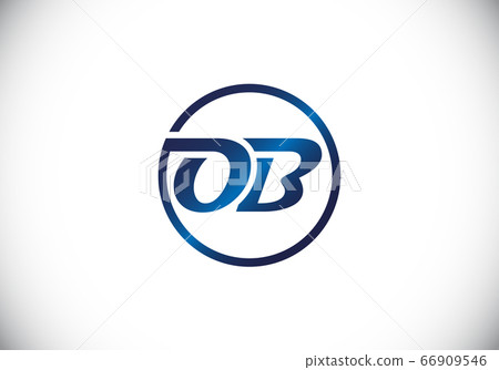 Initial Monogram Letter O B Logo Design Vector... - Stock Illustration ...