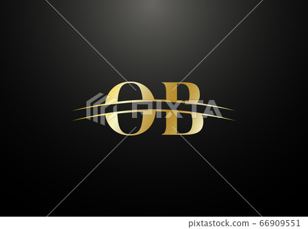 Initial Monogram Letter O B Logo Design Vector... - Stock Illustration ...