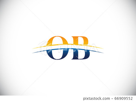 Initial Monogram Letter O B Logo Design Vector...-插圖素材 [66909552] - PIXTA圖庫