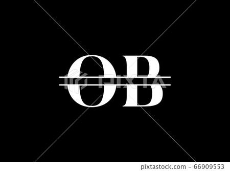 Initial Monogram Letter O B Logo Design Vector... - Stock Illustration ...