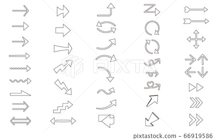 White arrow set - Stock Illustration [66919586] - PIXTA
