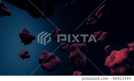 Large virus cells in the human body. - Stock Illustration [66923144 ...