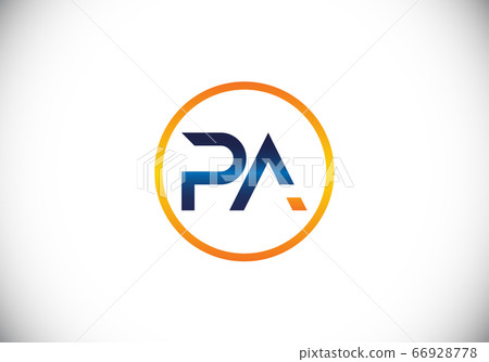 Initial Monogram Letter P A Logo Design Vector...-插圖素材 [66928778] - PIXTA圖庫