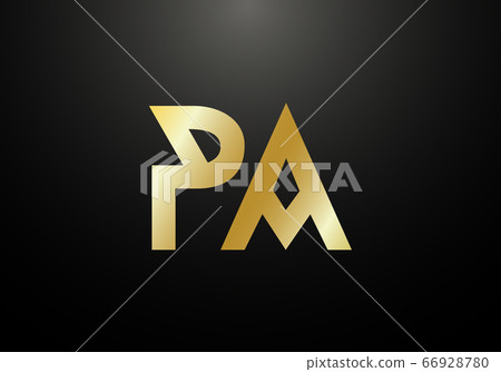 Initial Monogram Letter P A Logo Design Vector...-插圖素材 [66928780] - PIXTA圖庫