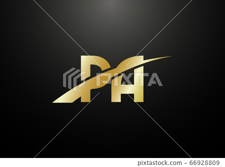 Initial Monogram Letter P A Logo Design Vector...-插圖素材 [66928809] - PIXTA圖庫