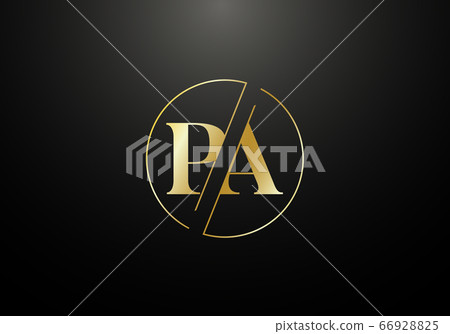 Initial Monogram Letter P A Logo Design Vector...-插圖素材 [66928825] - PIXTA圖庫