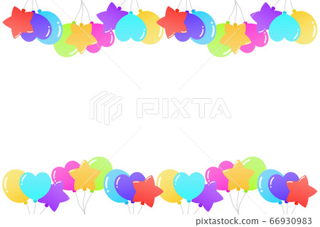 Balloon frame rectangle unique - Stock Illustration [66930983] - PIXTA