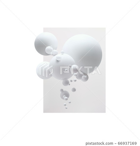Gray color bubbles. Abstract composition with... - Stock Illustration ...