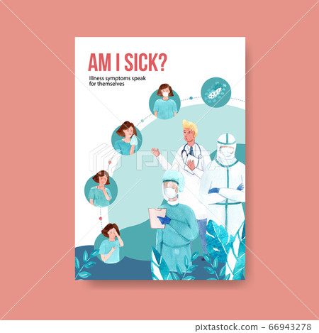 Poster design with information about the illness - Stock Illustration ...