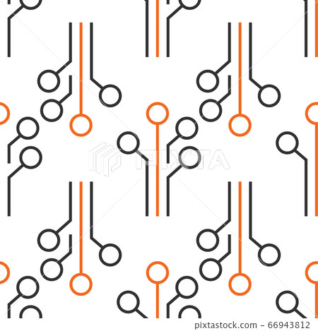 Seamless pattern with graph and analytics icon... - Stock Illustration ...