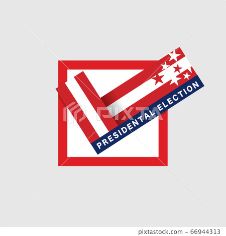 Check Mark of United States of American Flag... - Stock Illustration ...