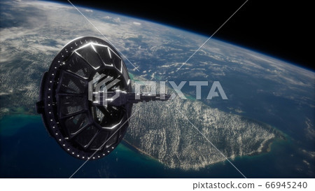Futuristic Earth From Space