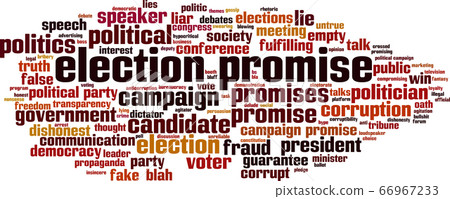 Election promise word cloud-插圖素材 [66967233] - PIXTA圖庫