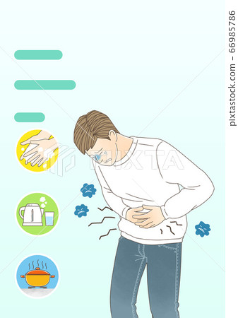 Cartoon of people health care in winter... - Stock Illustration ...