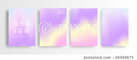 Abstract Pastel colorful gradient background A4 - Stock Illustration ...